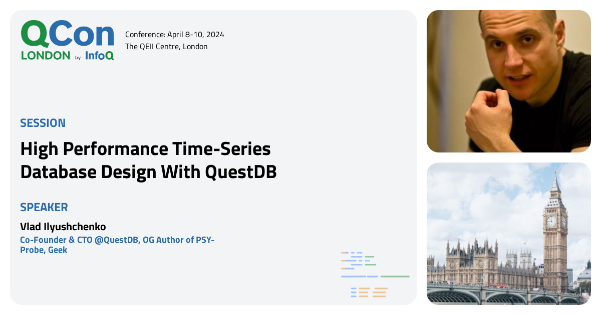 Qcon London 2024 High Performance Time Series Database Design With Questdb