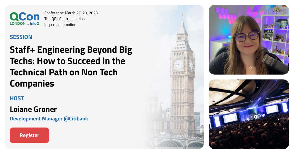 QCon London 2023 | Staff+ Engineering Beyond Big Techs: How to Succeed in the Technical Path on ...