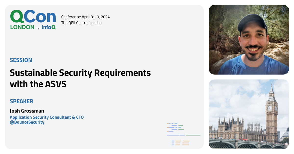QCon London 2023 | Sustainable Security Requirements with the ASVS