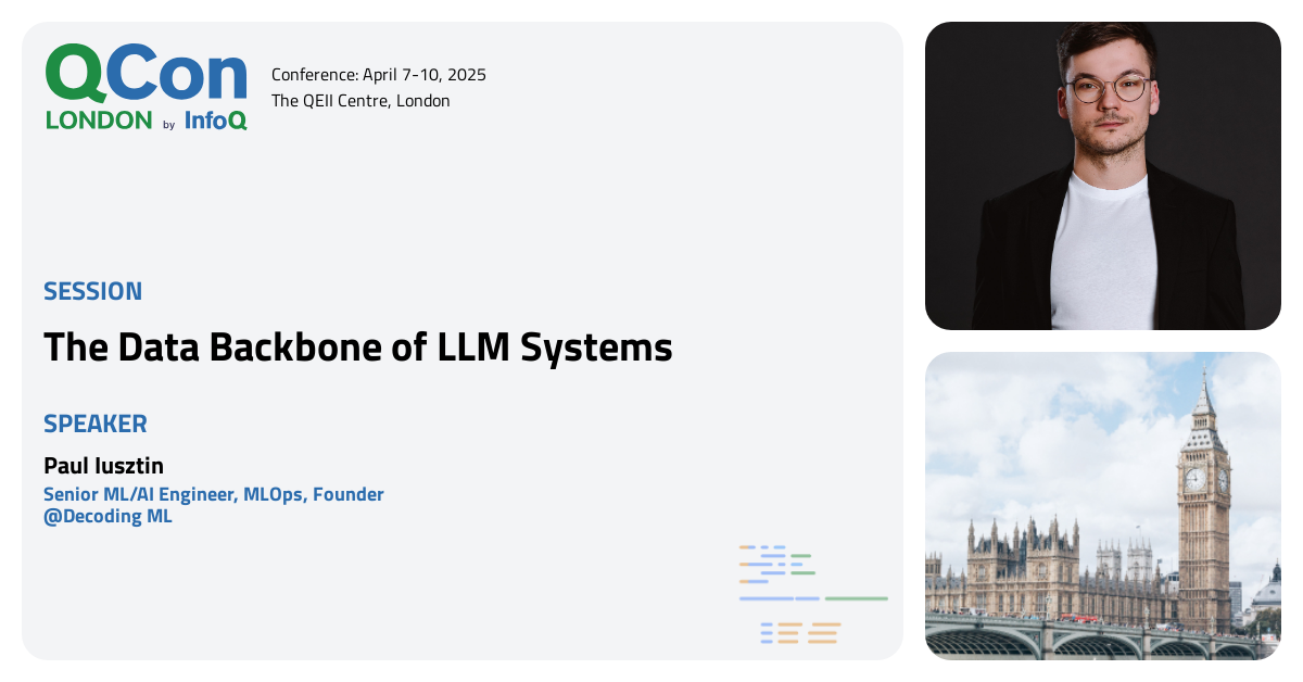 QCon London 2025 | The Data Backbone of LLM Systems