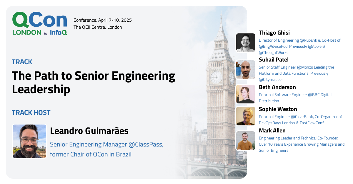 QCon London 2025 | The Path to Senior Engineering Leadership